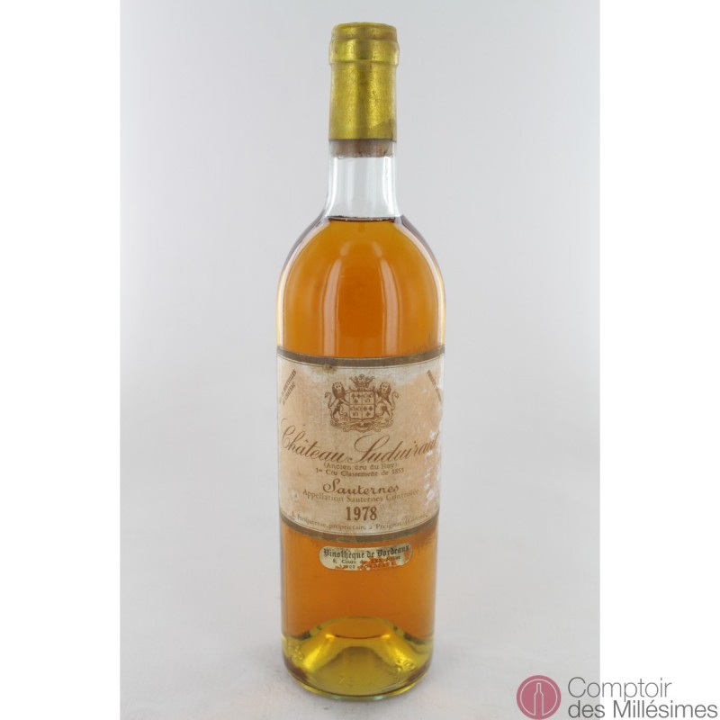 Château Suduiraut 1978 Sauternes - 1er Grand Cru Classé Prix