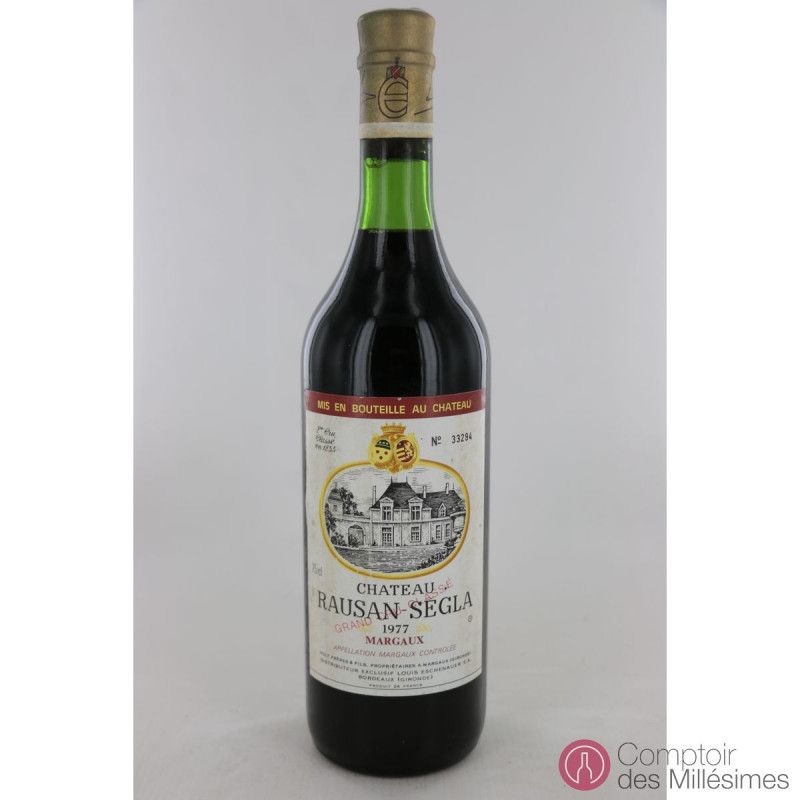 Château Rauzan Ségla 1977 - 2ème Grand Cru Classé de Margaux Prix
