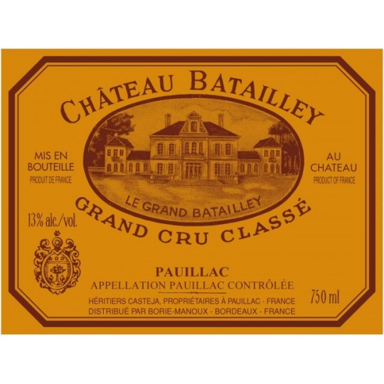 Château Batailley 2018 - 5eme grand cru classé de Pauillac Prix