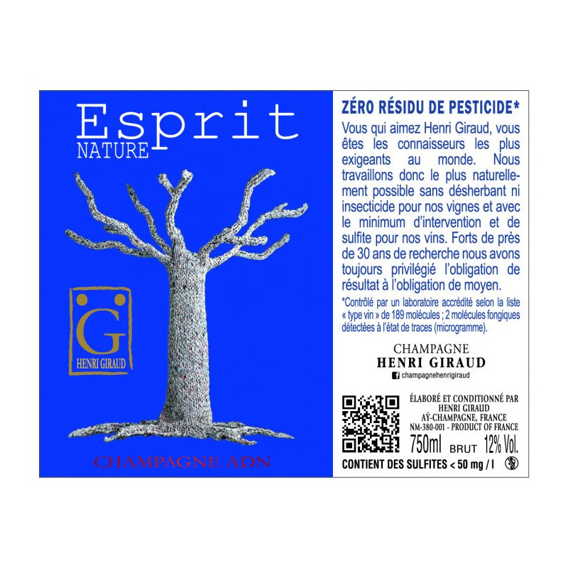 Cuvée Esprit Brut Nature - Champagne Henri Giraud au meilleur prix