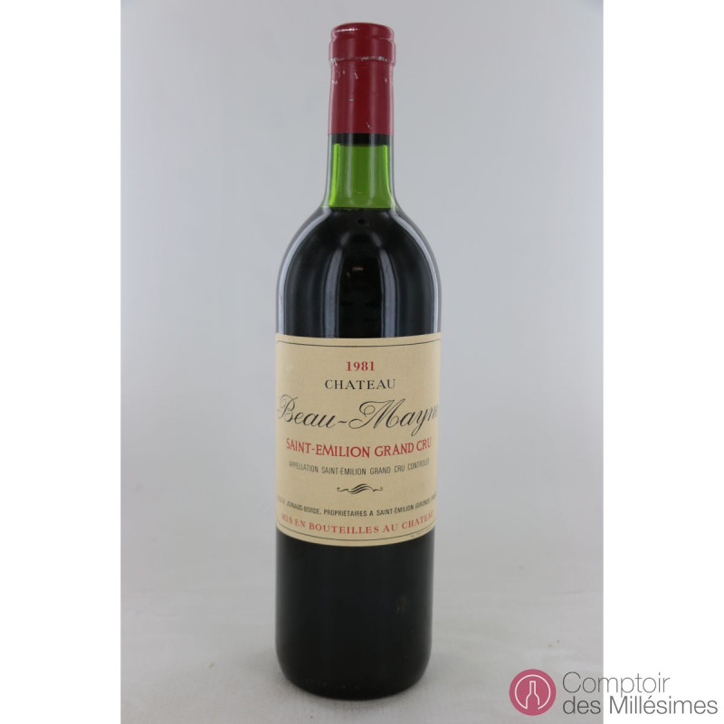 Château Beau Mayne 1981 St Emilion Prix