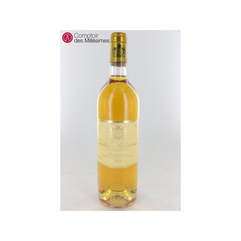 Château Suduiraut 1986 Sauternes - 1er Grand Cru Classé Prix