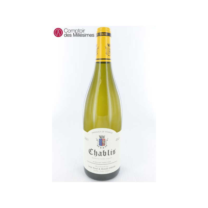 Chablis 2021 - Jean-Paul et Benoit Droin au meilleur prix