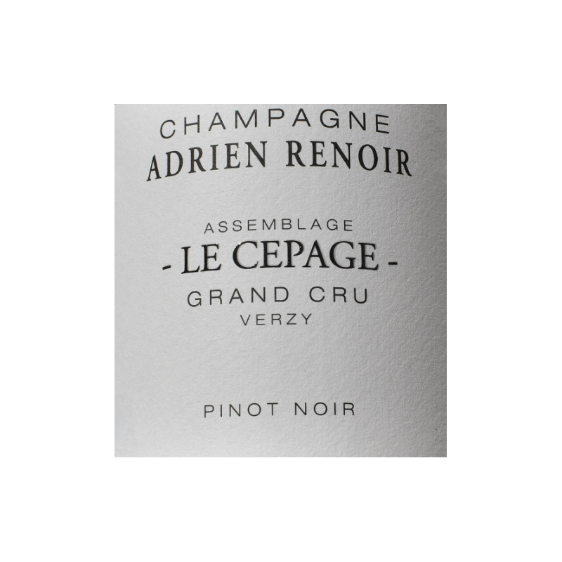 Champagne Cépage Verzy Grand cru Extra Brut - Adrien Renoir