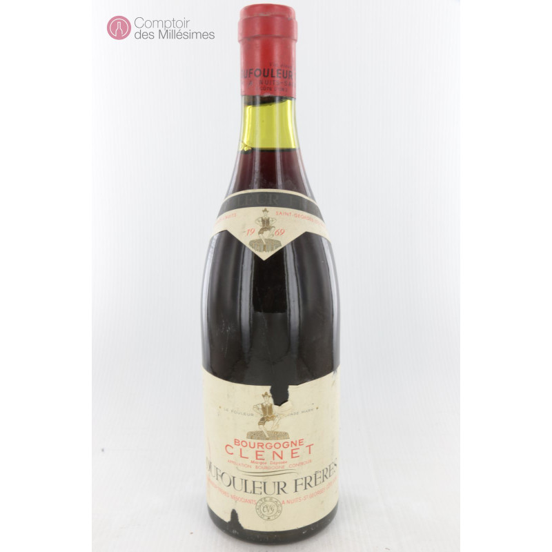 Achat vin Bourgogne Clenet 1969 - Dufouleur Frères
