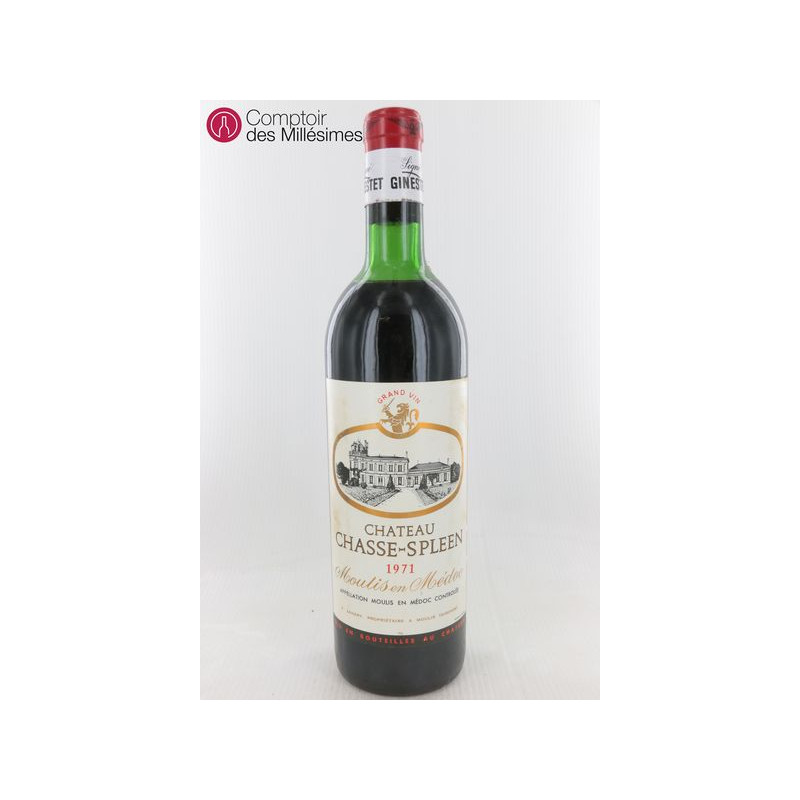Château Chasse Spleen 1971, Achat vin Moulis, Cru Bourgeois