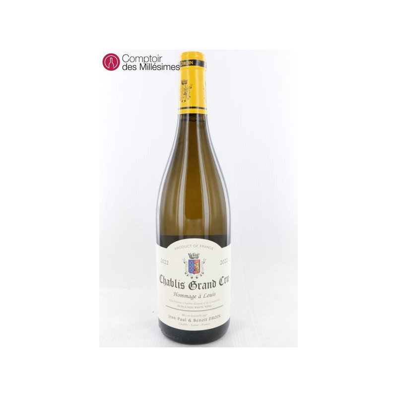 Chablis Grand Cru Hommage à Louis 2022, JP et Benoit Droin