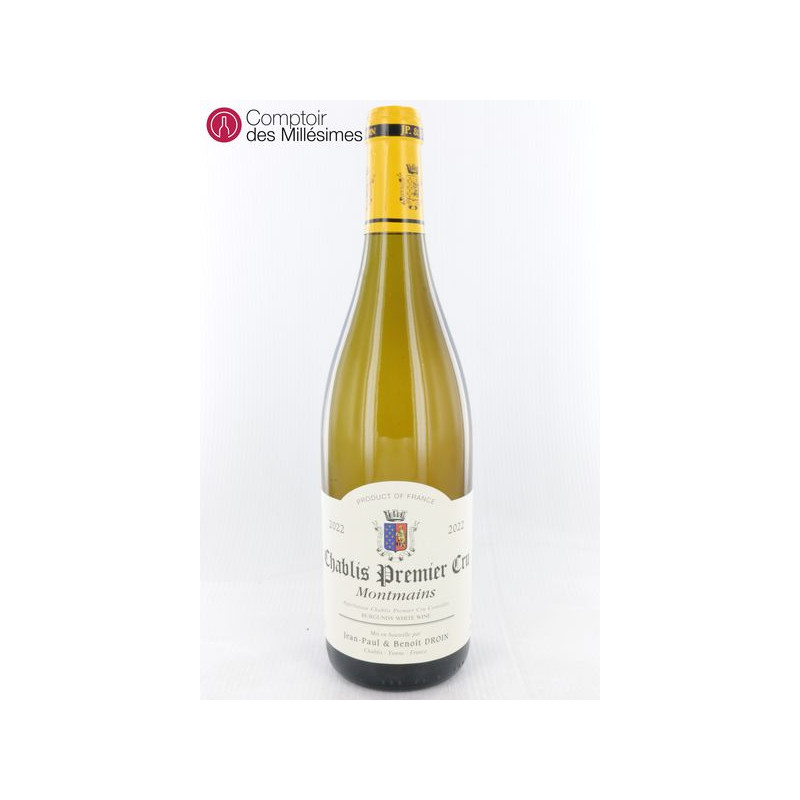 Chablis 1er Cru Montmains 2022 - Jean-Paul et Benoit Droin