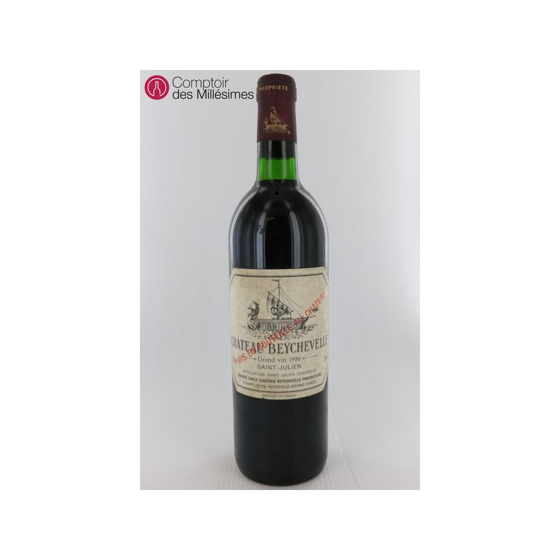 Château Beychevelle 1986 Saint Julien - 4ème Grand Cru Classé Prix Château Beychevelle 1986 Saint Julien - 4ème Grand Cru Classé Prix