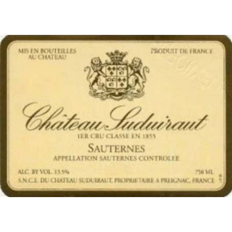 Château Suduiraut 1984 Sauternes - 1er Grand Cru Classé Prix