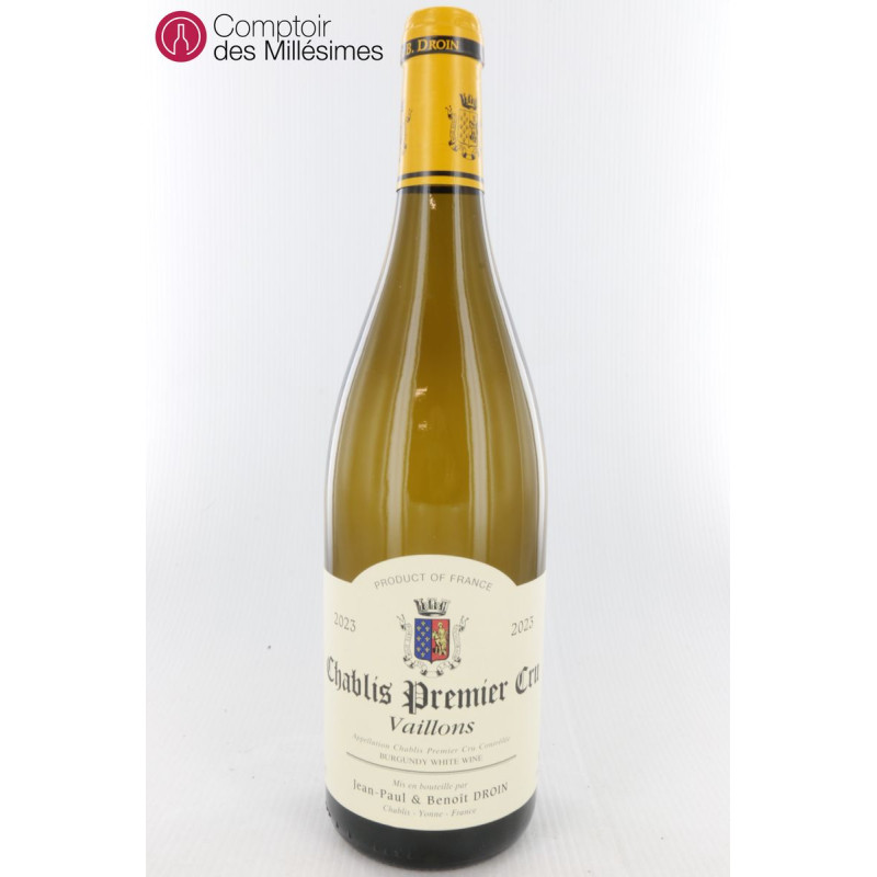 Chablis 1er Cru Vaillons 2023 - Jean-Paul et Benoit Droin
