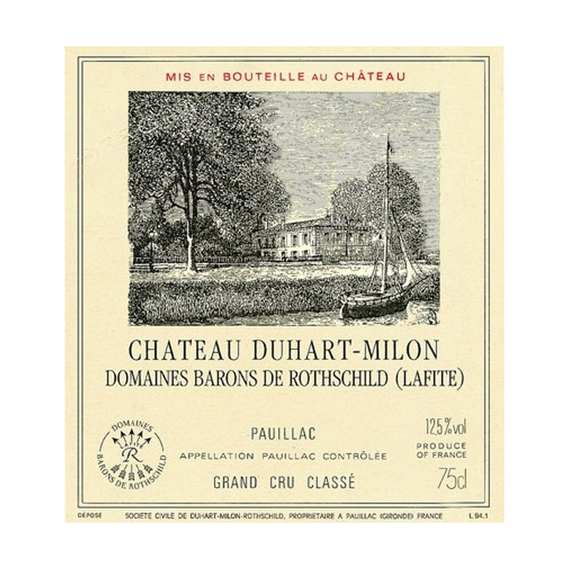 Château Duhart-Milon 2002 Pauillac - 4ème Grand Cru Classé Prix Château Duhart-Milon 2002 Pauillac - 4ème Grand Cru Classé Prix
