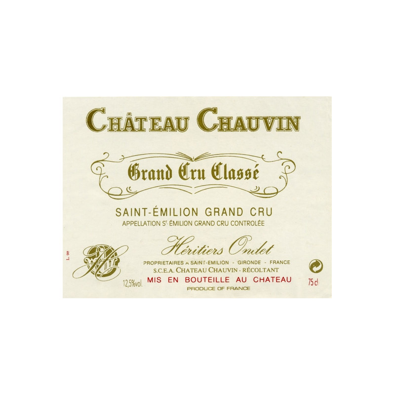 Château Chauvin 1999 Saint-Emilion - Grand Cru Classé Price