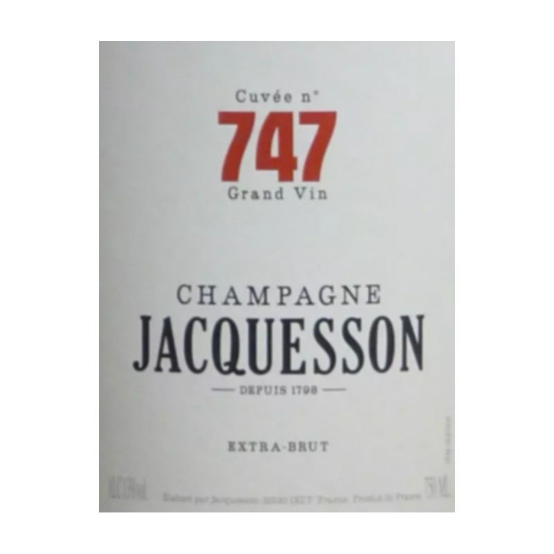 Champagne Jacquesson Cuvée 747, Achat au meilleur prix
