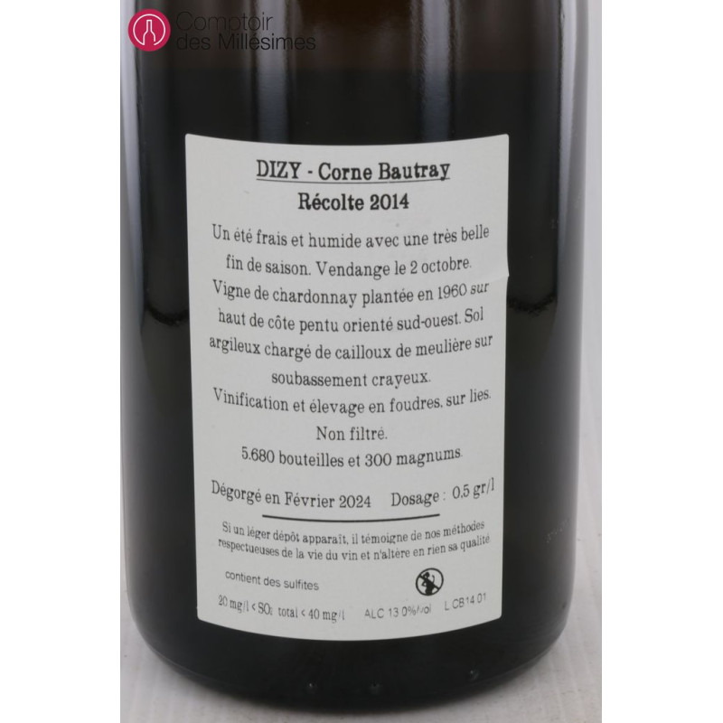 Champagne Jacquesson Dizy Corne Bautray 2014